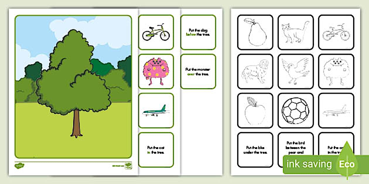 Positional Language Tree Game | Kindergarten | Twinkl USA