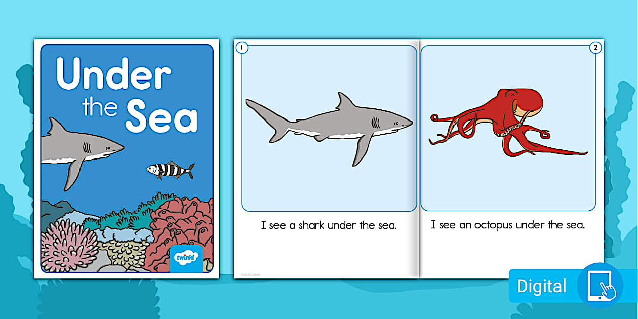 Under the Sea Emergent Reader eBook - Sea Animal Short Story