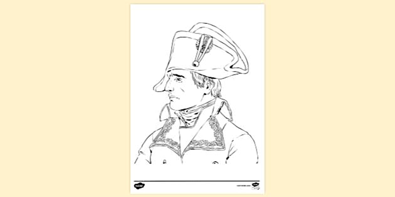 Napoleon Bonaparte | Twinkl Colouring Sheets Resources