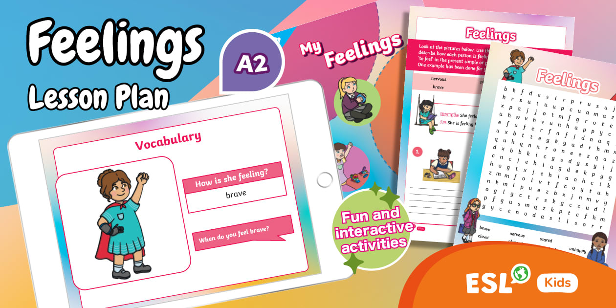ESL Feelings Lesson Plan {Kids}