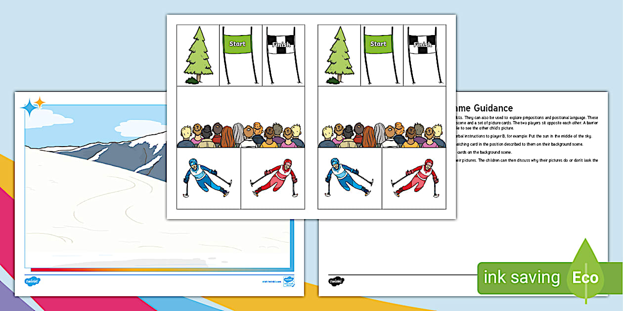 Winter Para-Games Paraskiing Barrier Game (teacher made)