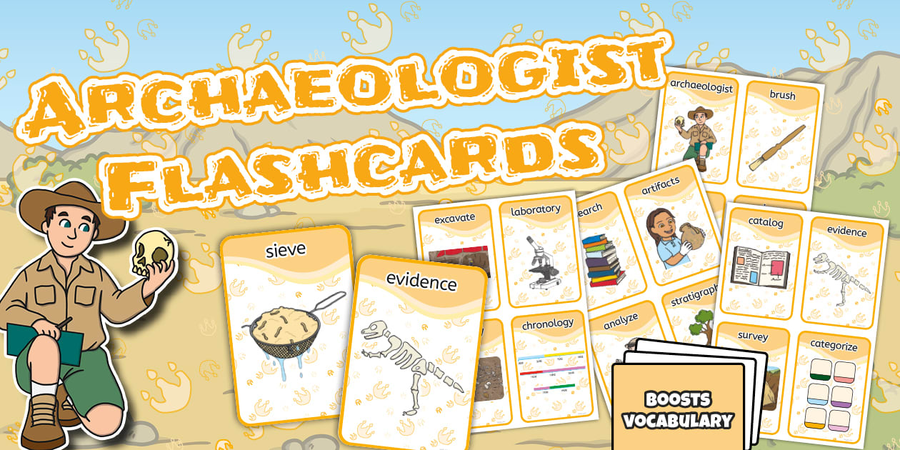* NEW * Archaeologist Flashcards - Twinkl Japan