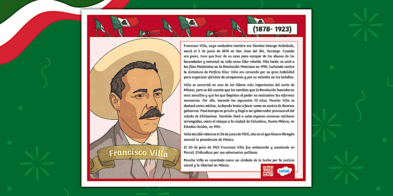 Biografía de Francisco Villa - Twinkl