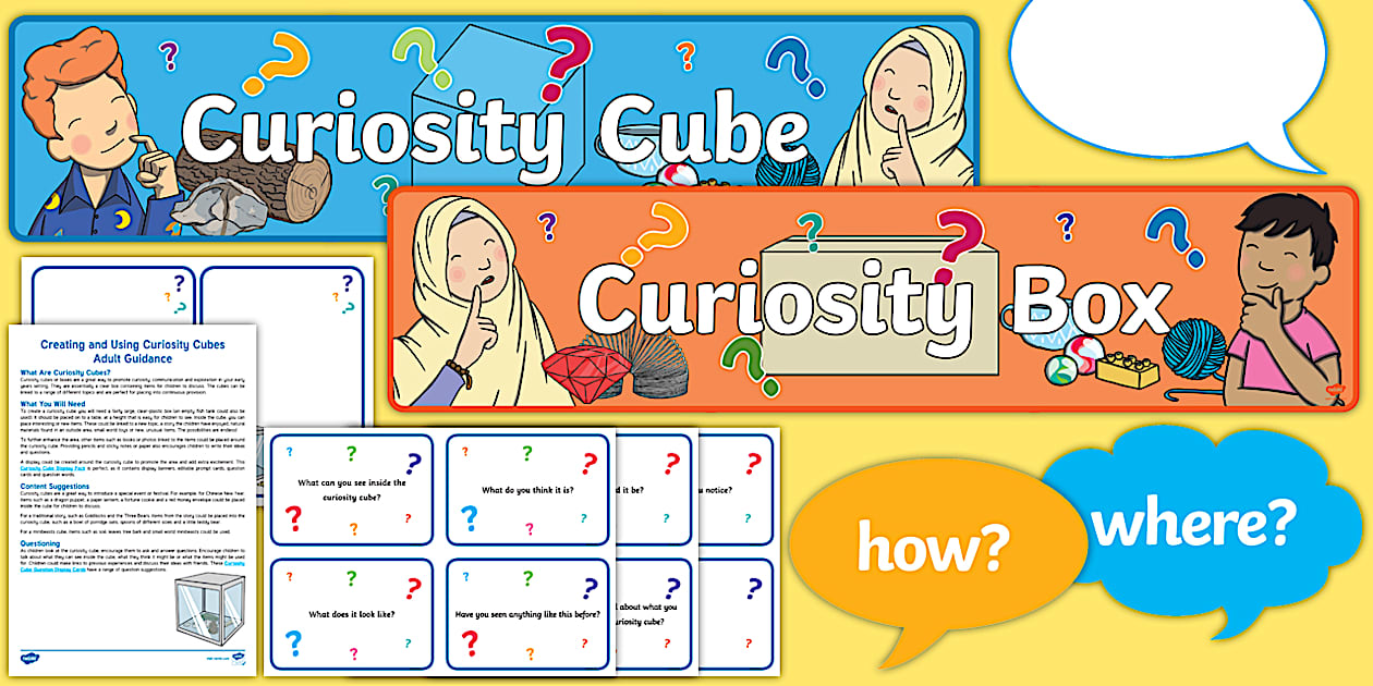 👉 Curiosity Cube Display Pack (teacher made) - Twinkl