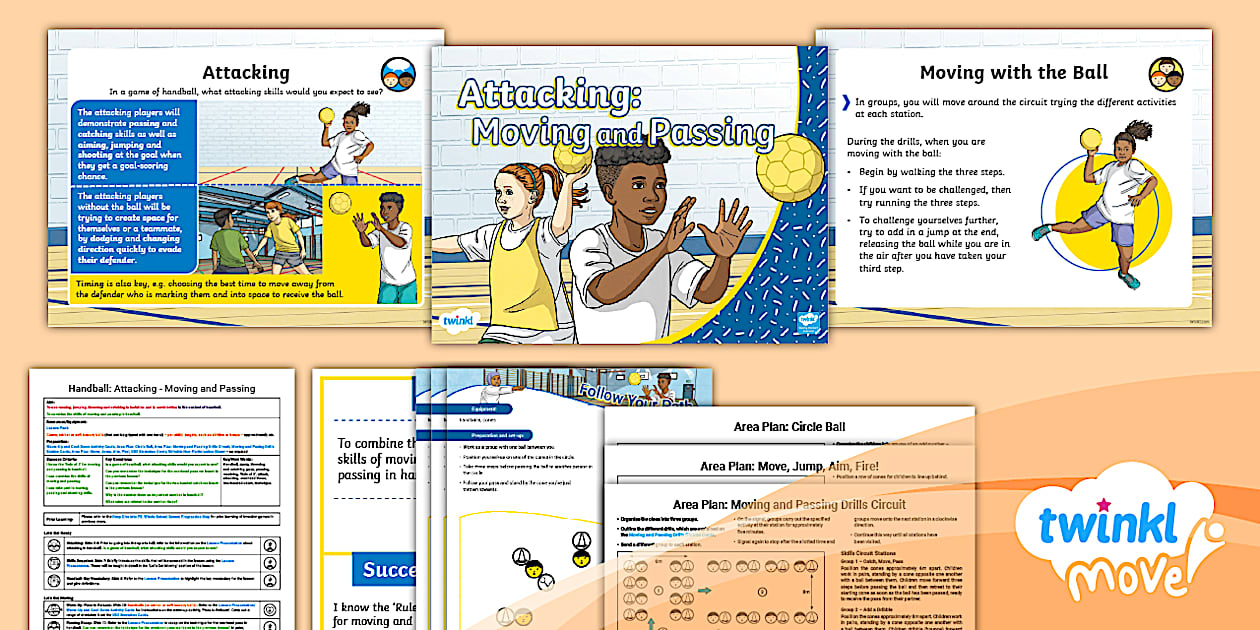 Twinkl Move Y5 Handball Lesson 3 Attacking: Moving & Passing