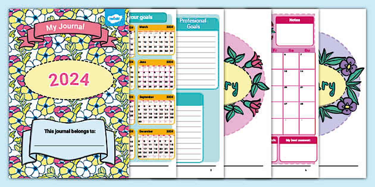 My Journal 2024 - Diary (teacher made) - Twinkl
