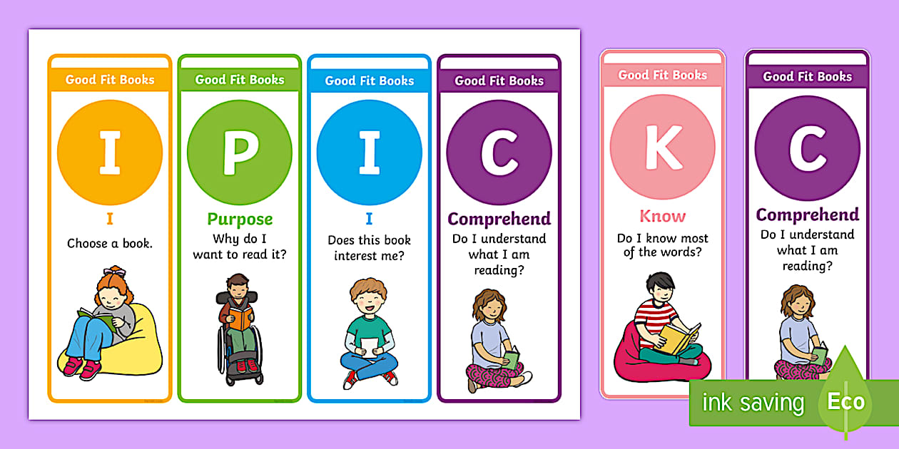 NSW I PICK Good Fit Books Bookmarks (Teacher-Made) - Twinkl