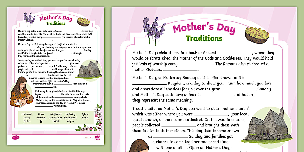 Mother's Day Traditions KS2