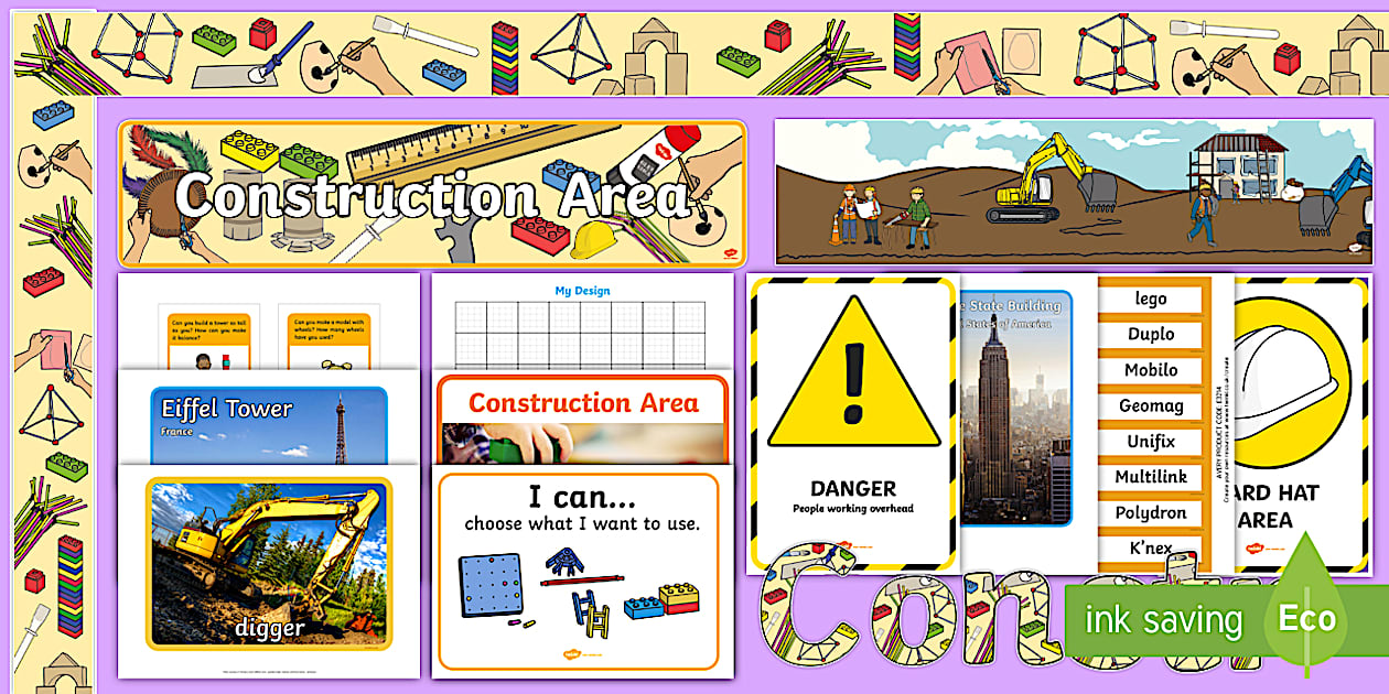👉 Construction Area EYFS Classroom Set Up Pack | Twinkl