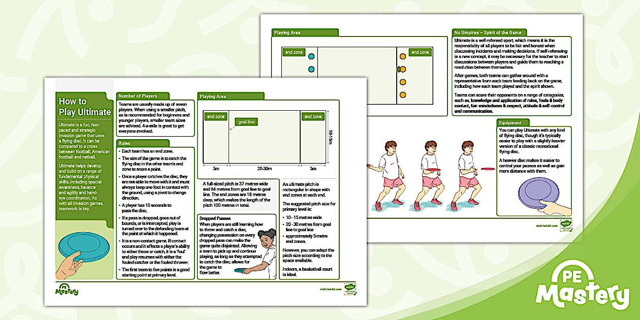 Ultimate Frisbee Rules | Ultimate Rules and Guidance | KS2