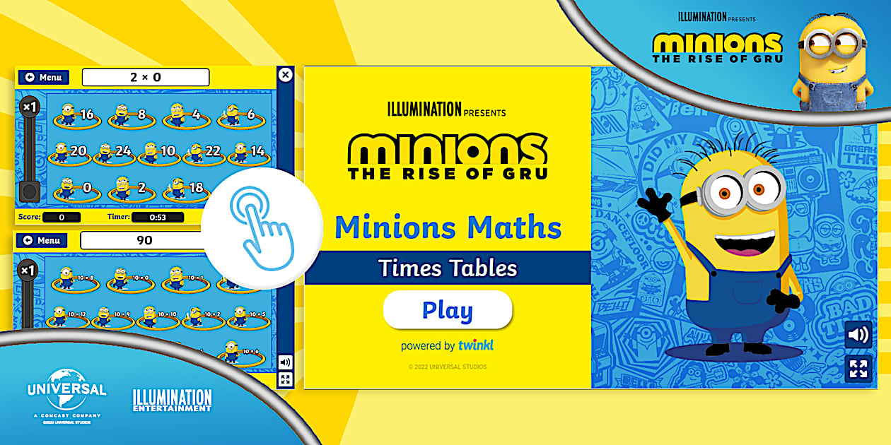 Minions Maths: Times Tables (teacher made) - Twinkl