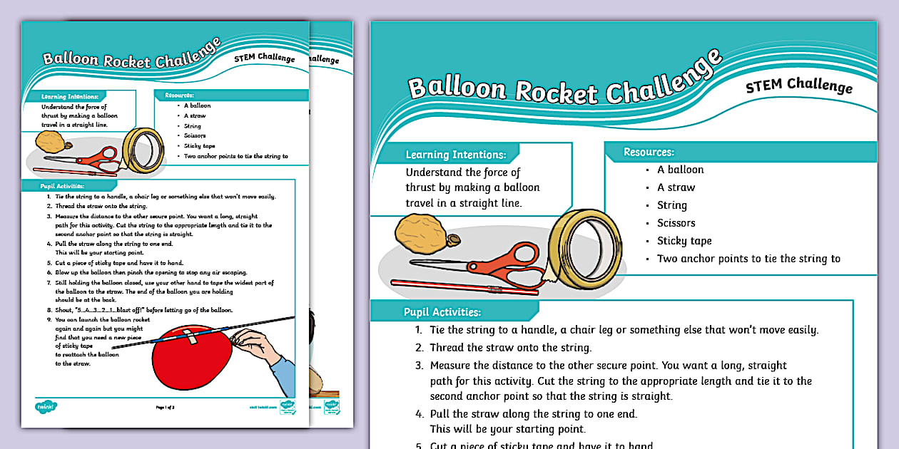 STEM Shared Education Lesson 5: Balloon Rocket Challenge