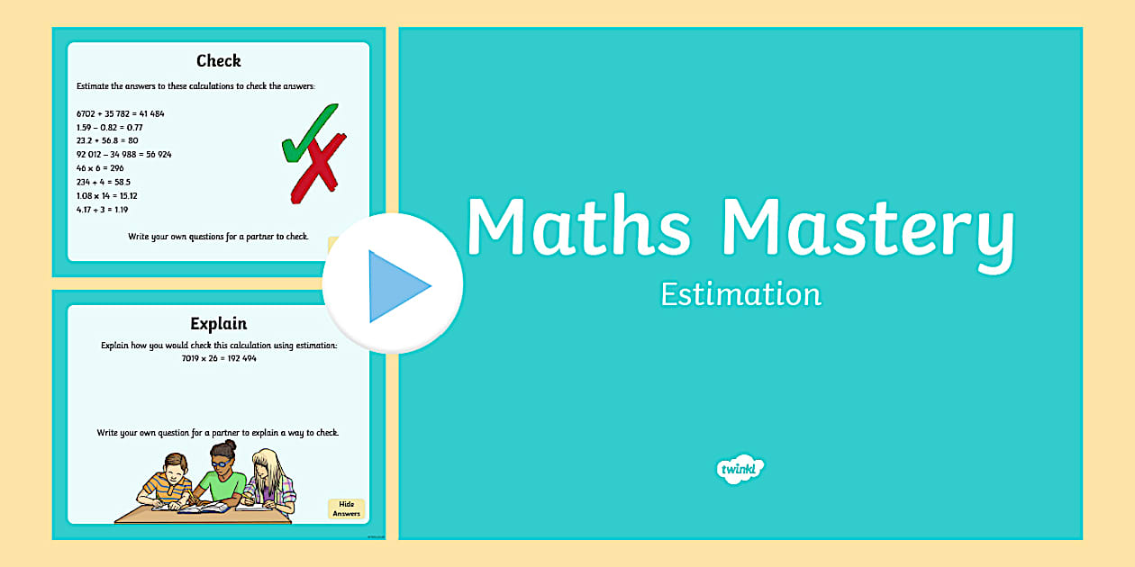 Year 6 Calculation Estimation Maths Mastery Activities