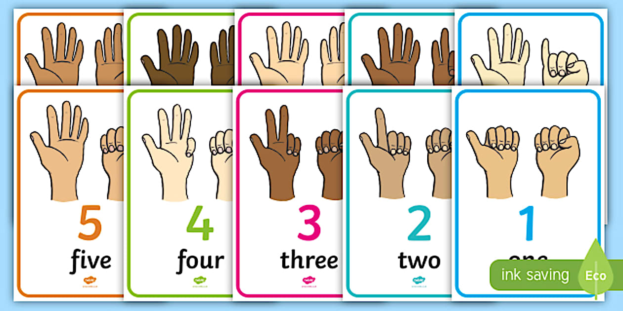 Editable Finger Counting NZ Display Posters (Lehrer gemacht)