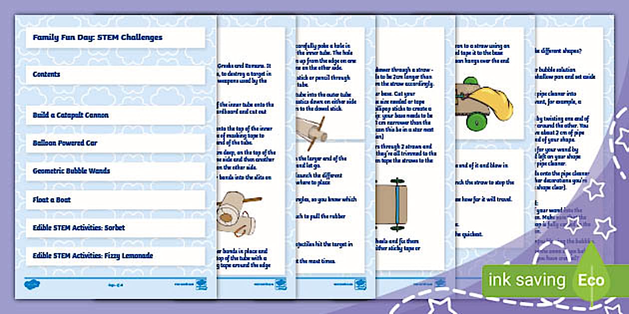 Family Fun Day: STEM Challenges (teacher made) - Twinkl