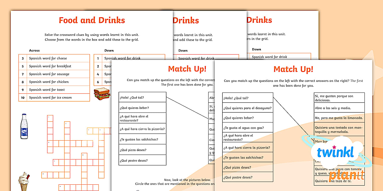 👉 Spanish Restaurant Dialogue Worksheet - Spanish: Eating Out