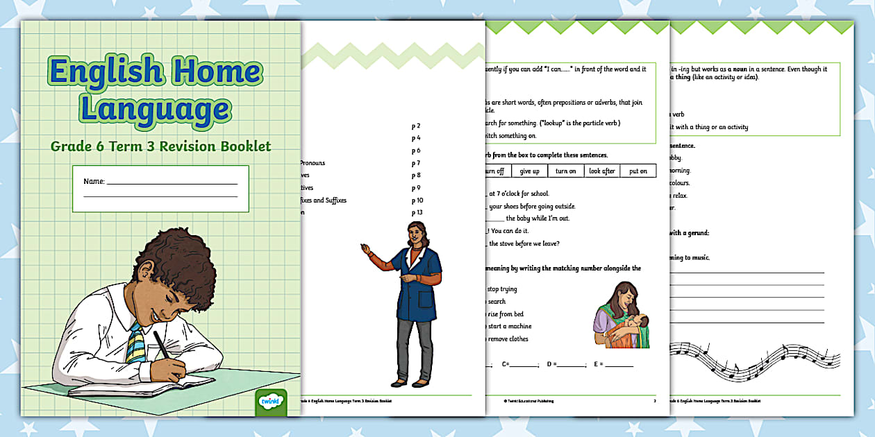 Gr6 Eng HL Rev Booklet 2 of 2-Term 3-Home Learning Task (CAPS Aligned)