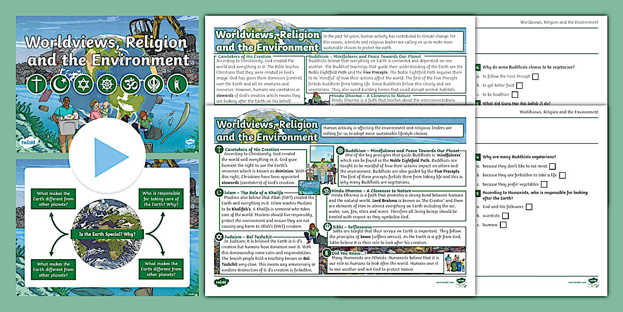 KS2 Worldviews, Religion and the Environment Teaching Pack