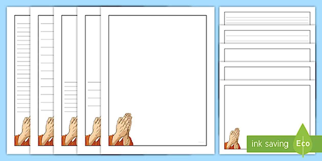 Praying the Rosary Page Border Pack | Teaching Resource