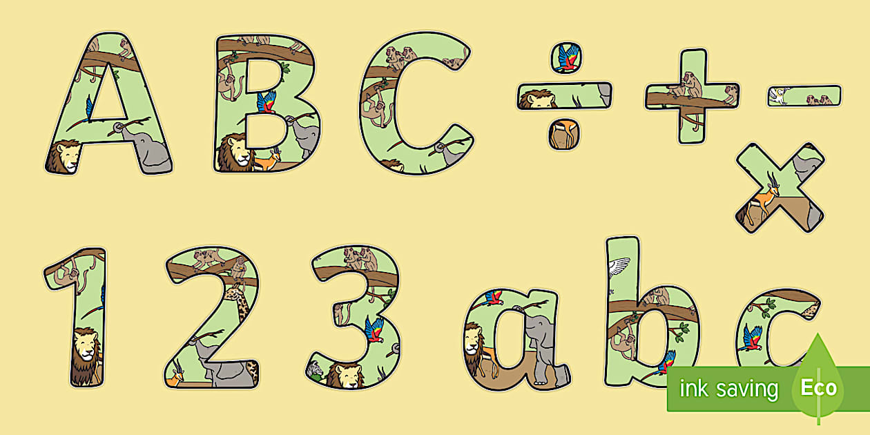 👉 Zoo Display Letters | Classroom and Party Lettering | Twinkl
