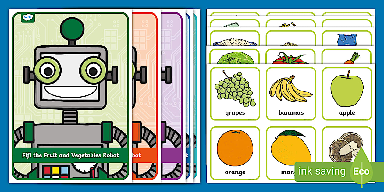 Robot Food Groups Sorting Activity Pack (teacher made)