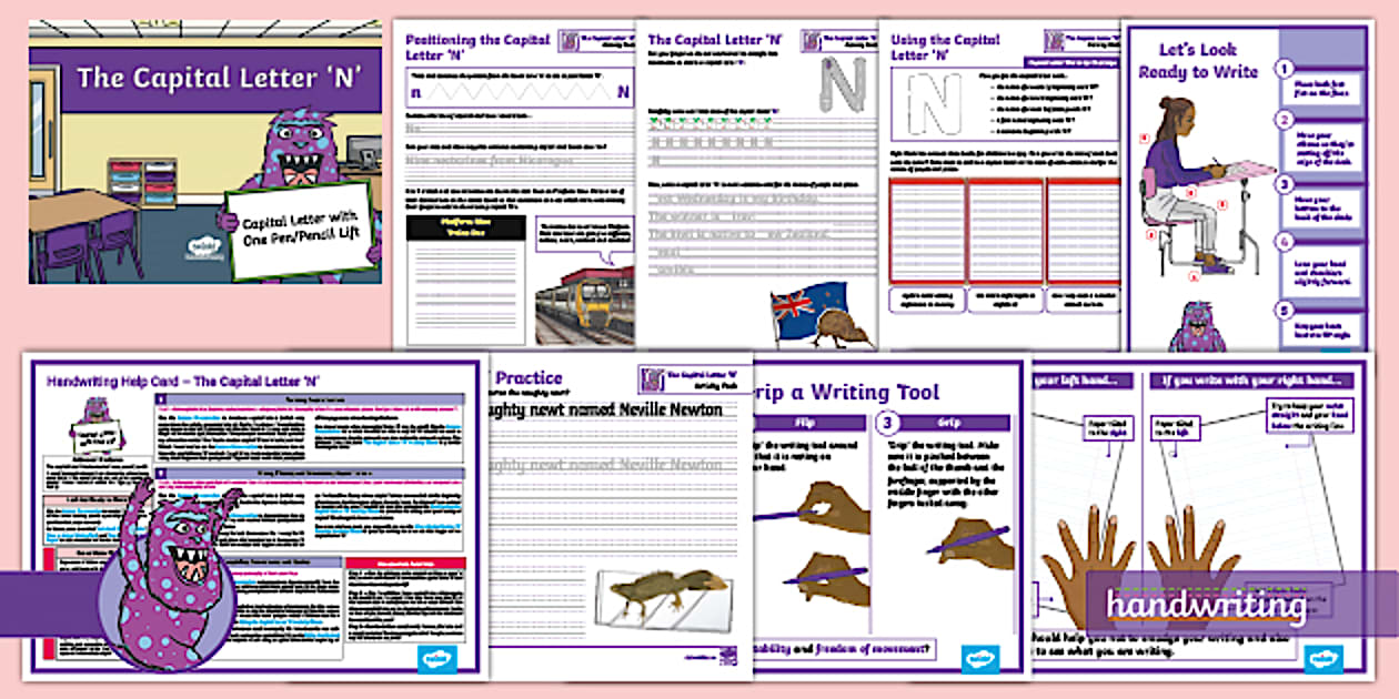 Twinkl Handwriting: The Capital Letter 'N' KS2 Activity Pack