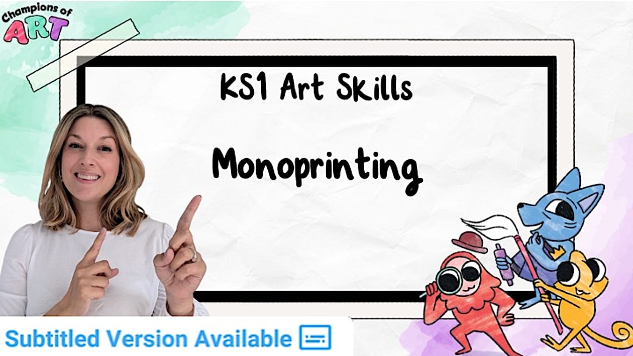 Monoprinting Art Concept Video - Champions of Art: Our Eco Canvas Lesson 2
