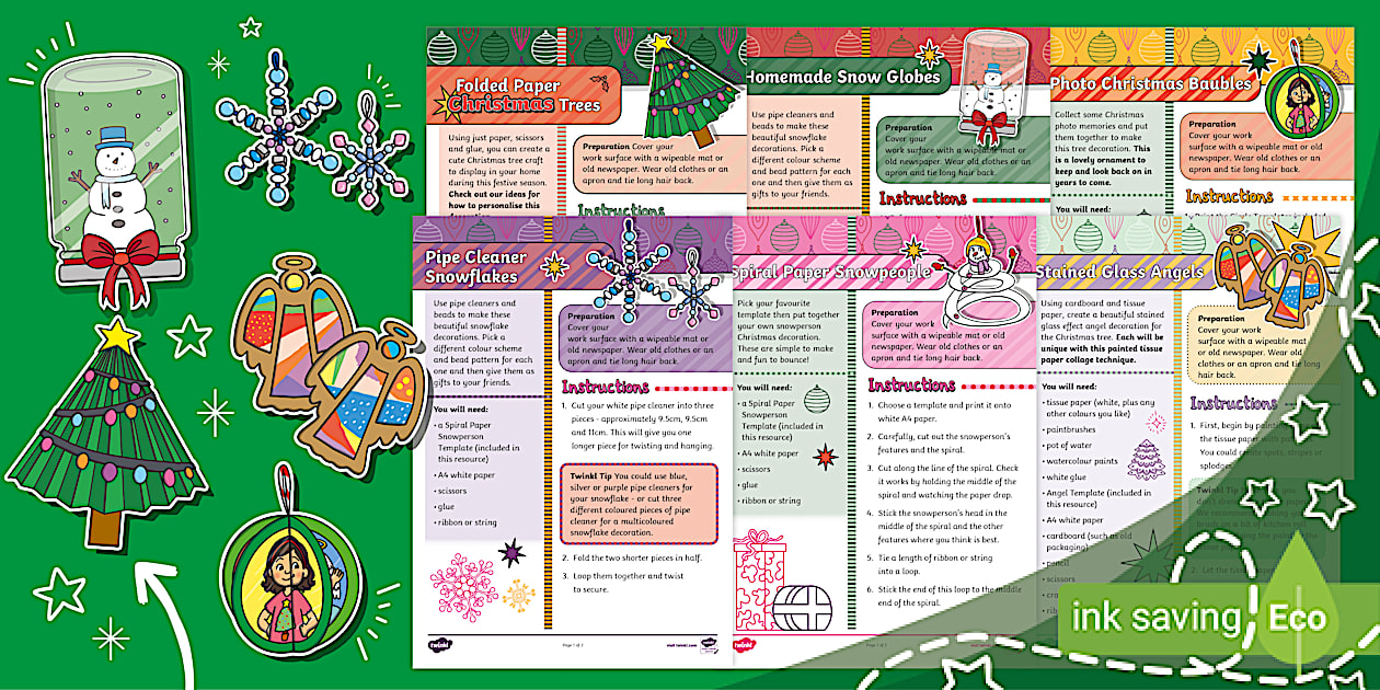 Christmas Craft Pack (Ages 5 - 7) (Teacher-Made) - Twinkl