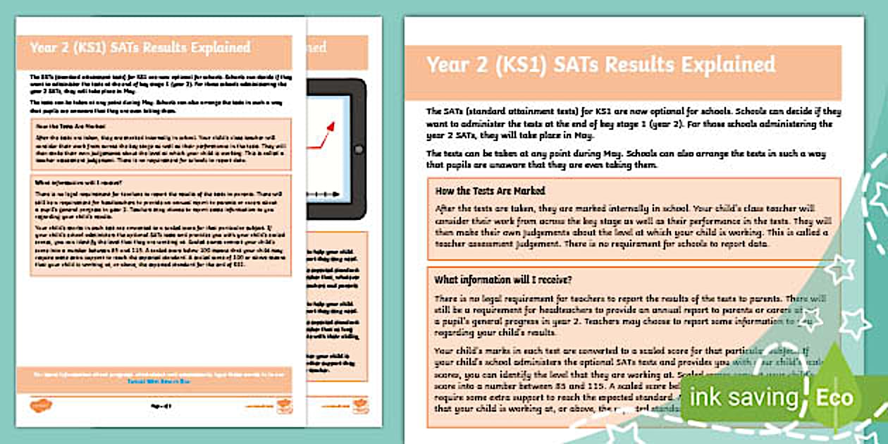 SATs Results Explained for Parents | Parent Guides - Twinkl