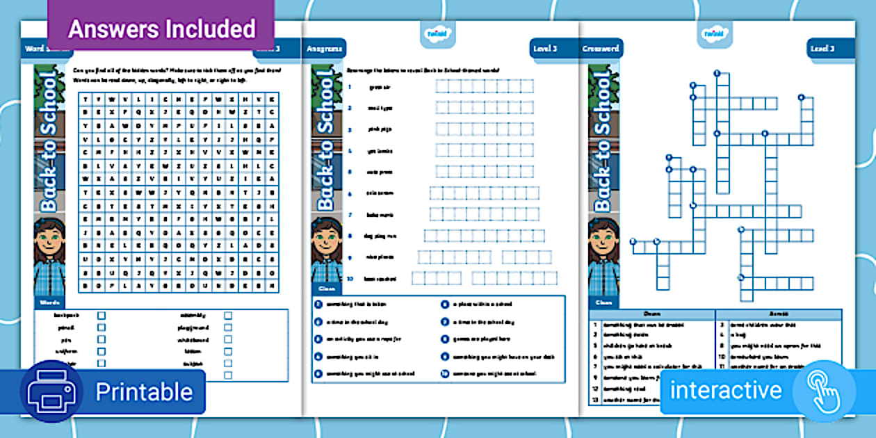 Back to School Puzzle Collection - Twinkl Puzzled - Twinkl