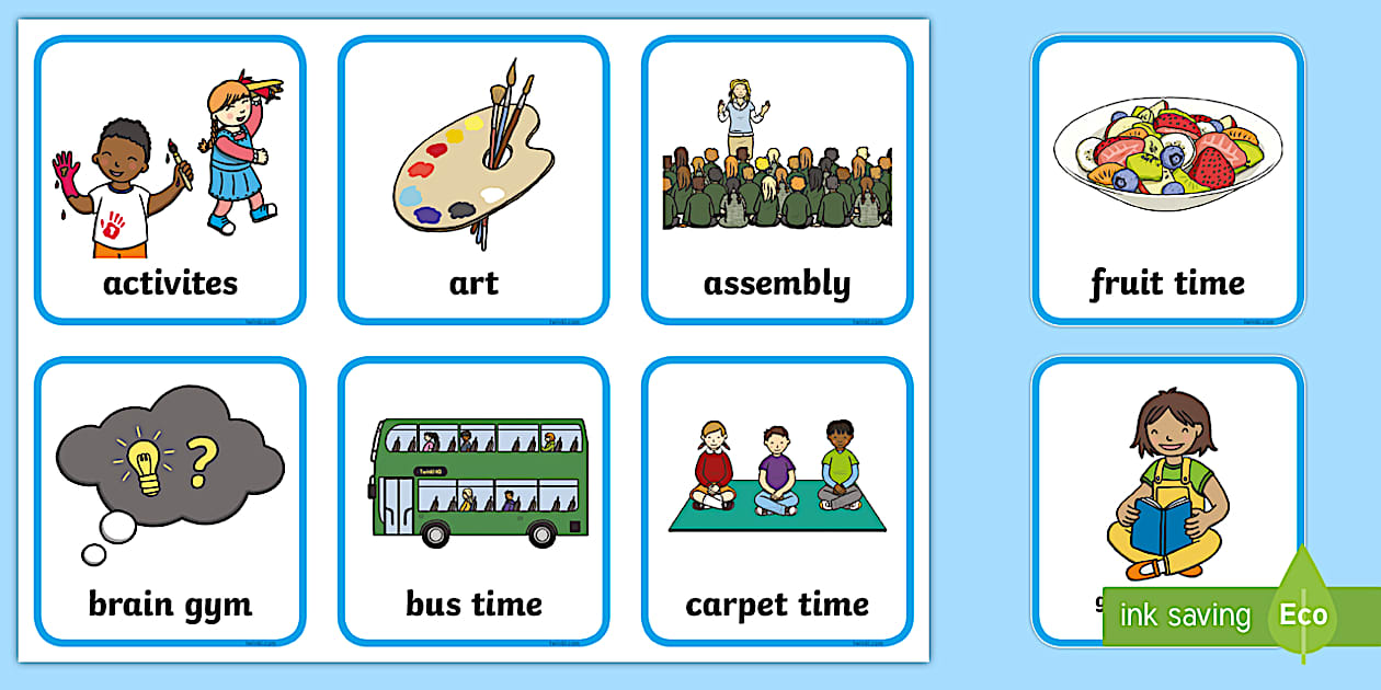 Visual Timetable Early Level (teacher made) - Twinkl