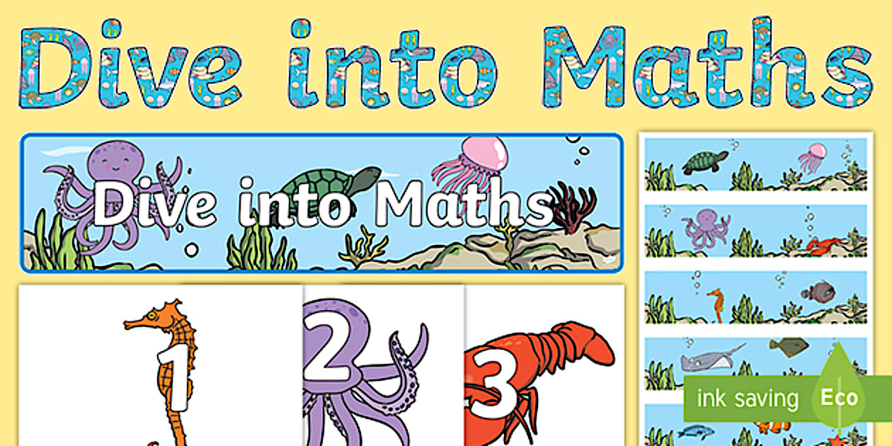 👉 Dive into Maths Display Pack (teacher made) - Twinkl