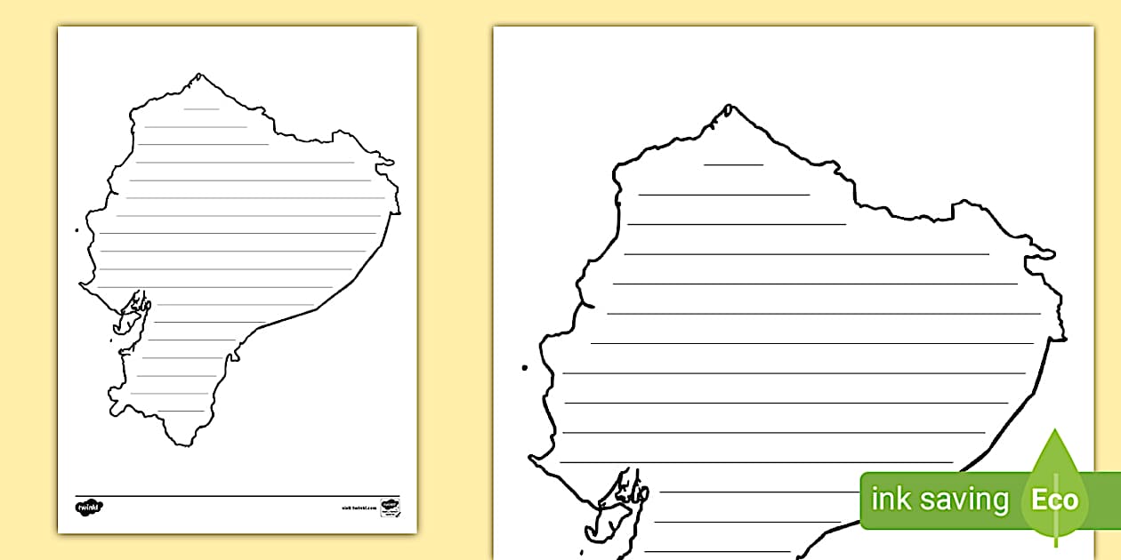 Ecuador Writing Template (teacher made) - Twinkl