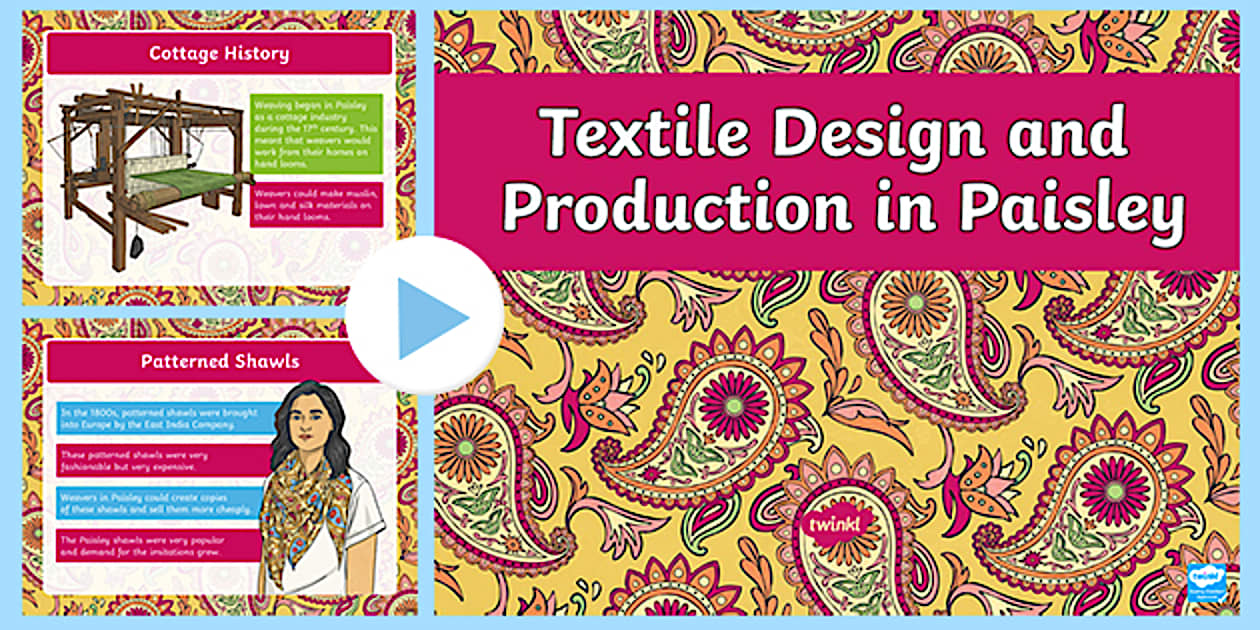 The History of Textile Design and Production in Paisley PowerPoint