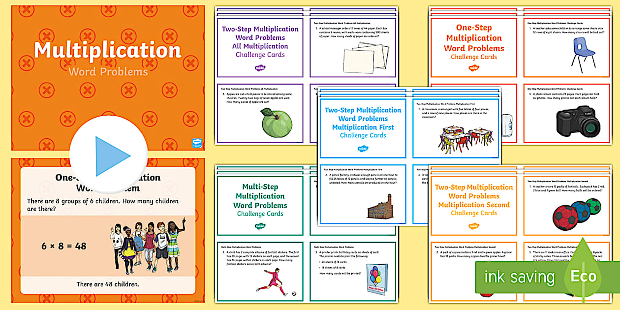 KS2 Multiplication Word Problems Resource Pack - Twinkl