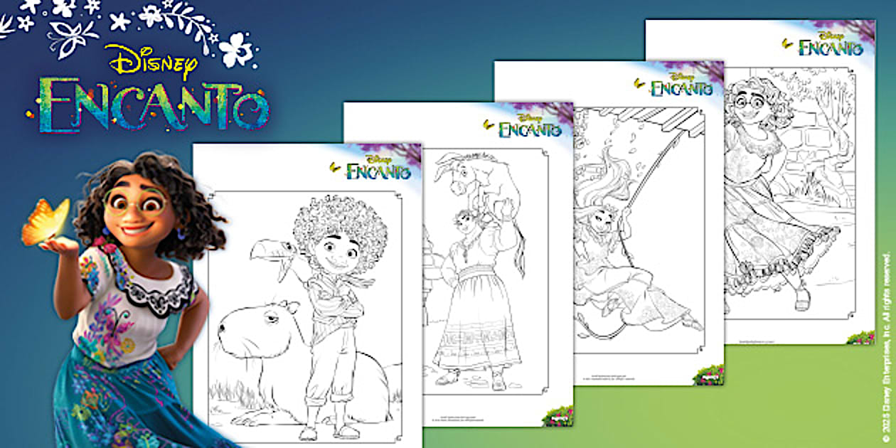Encanto Colouring Pages for Kids | Twinkl and Disney