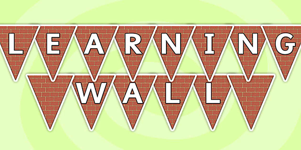 👉 Learning Wall Display Bunting (teacher made) - Twinkl