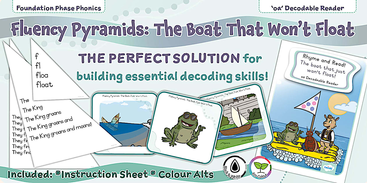 FP Phase Phonics - oa Decodeable Reader - Fluency Pyramid