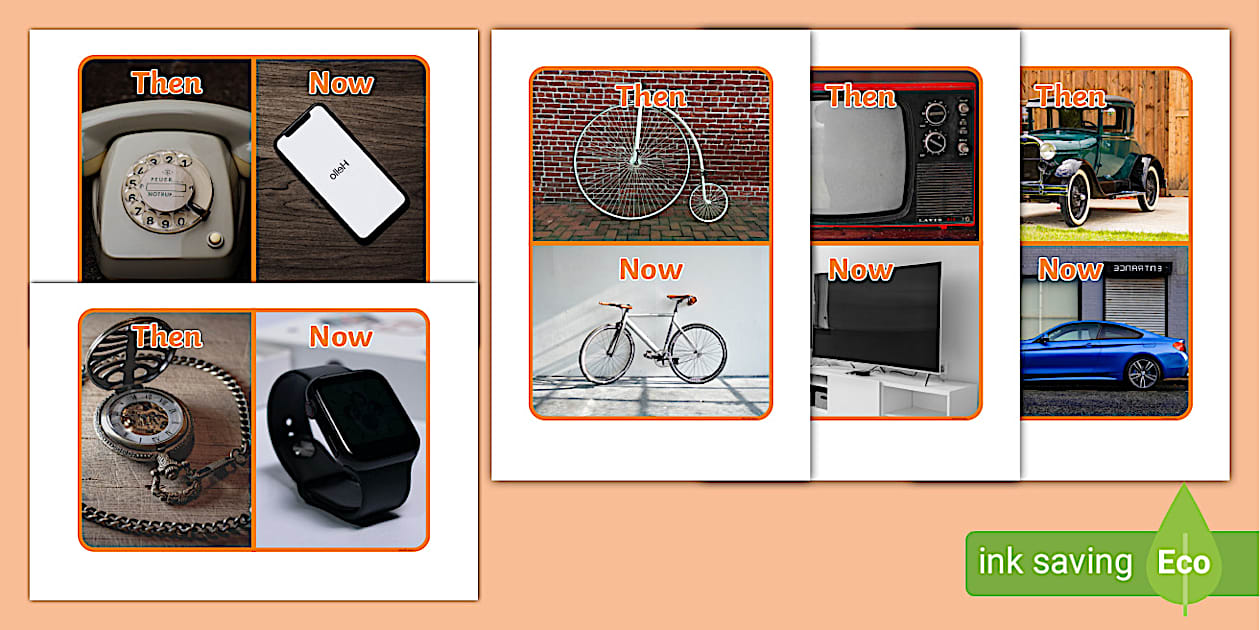Then and Now Photo Display Pack (teacher made) - Twinkl