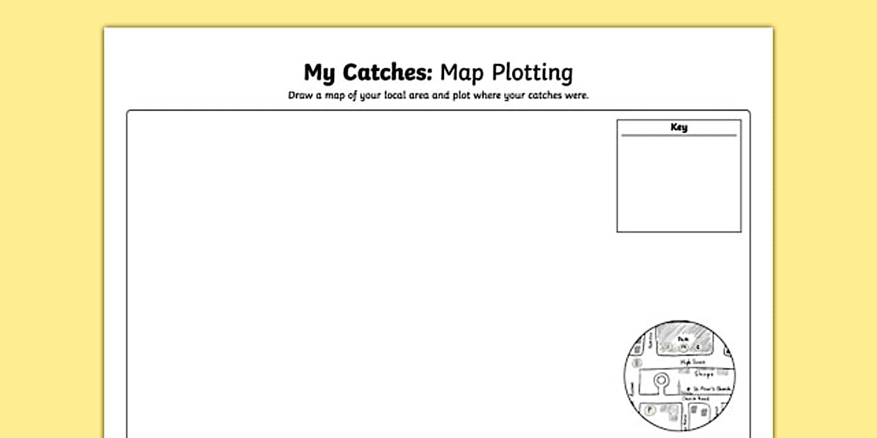 My Catches Map Plotting Worksheet / Worksheet, worksheet
