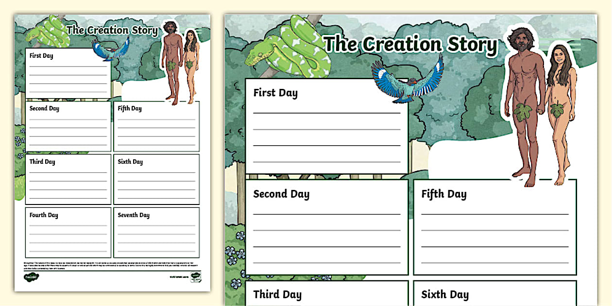The Creation Story Fact File Template (teacher made)