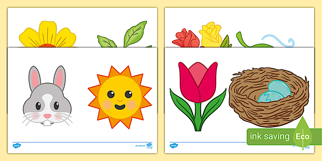 😊 Colourful Spring Emoji Display Cut-Outs | Twinkl KS1