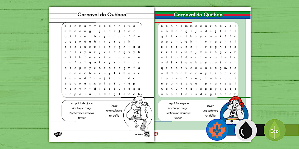 Mots Cachés Carnaval | Twinkl CA (teacher made) - Twinkl