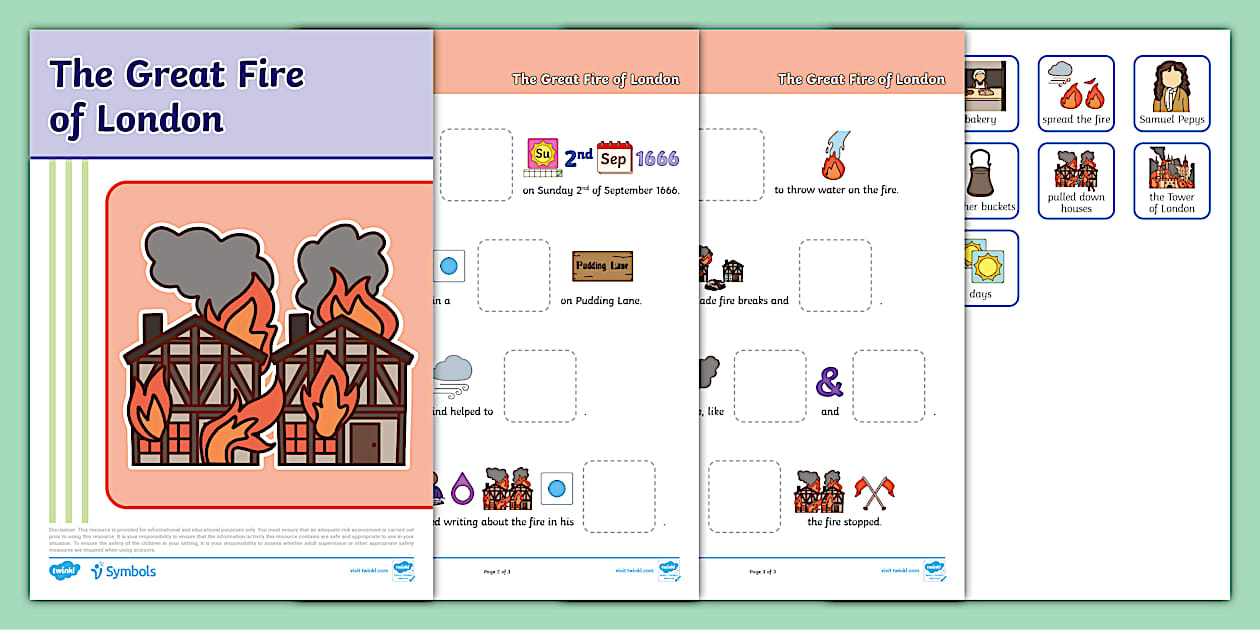 The Great Fire of London SEN | Twinkl Symbols | History