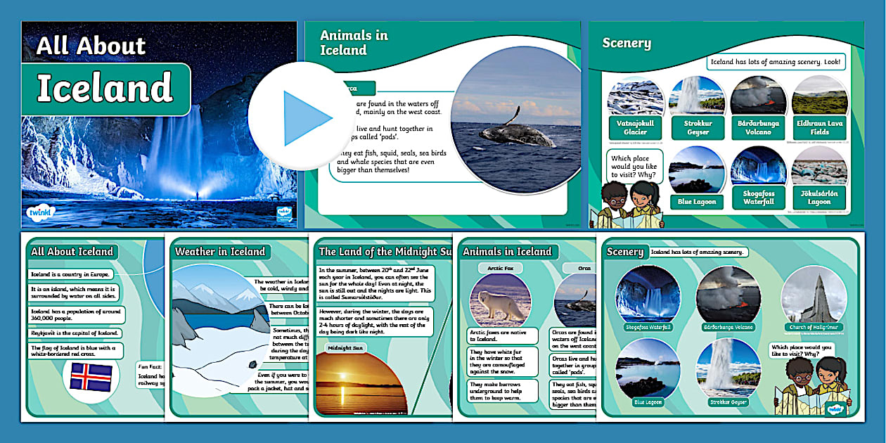 All About Iceland PowerPoint and Fact Files Pack - Twinkl