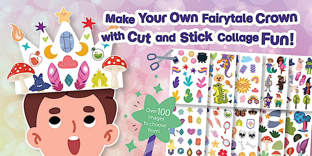 Fairy Tale Collage Crown | Twinkl Art Gallery