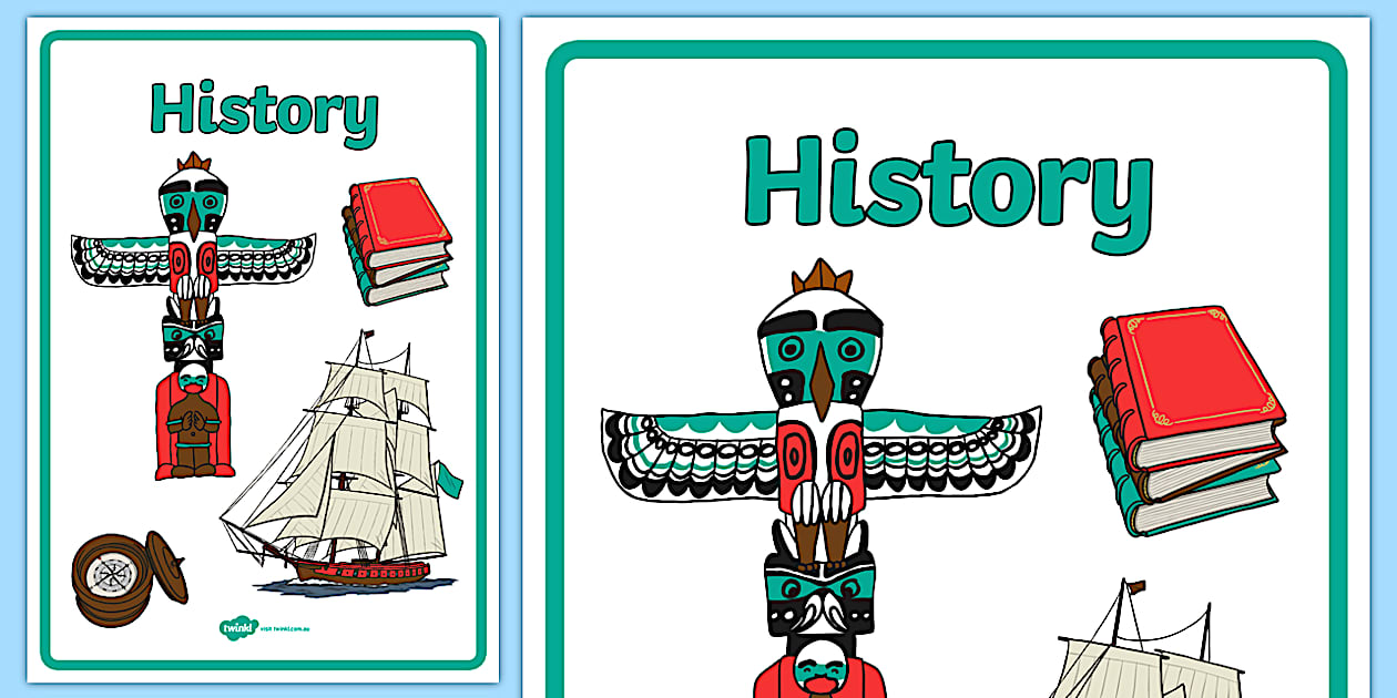 Title Page History Book Cover - HASS (teacher made) - Twinkl