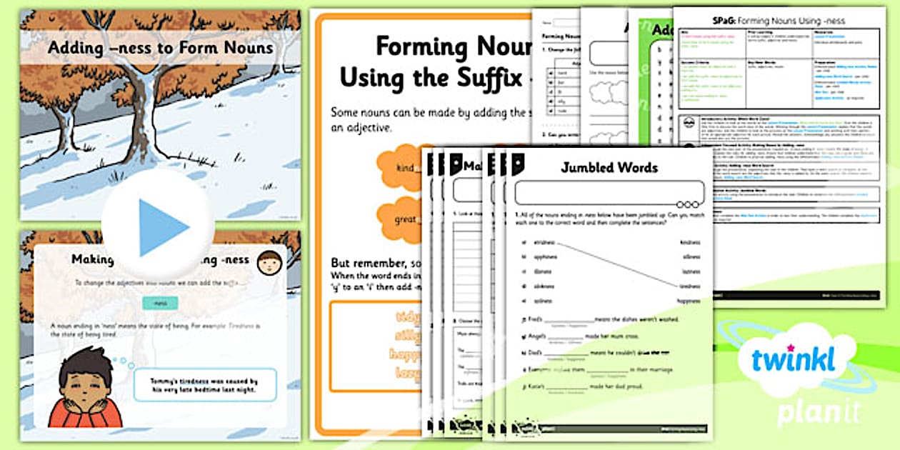 PlanIt Y2 SPaG Lesson Pack: Forming Nouns using -ness