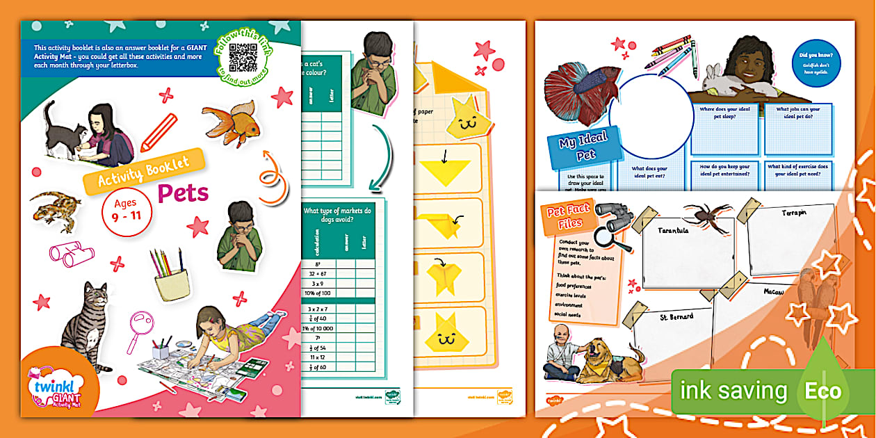 Pets Activity Booklet (Ages 9 - 11) - Twinkl