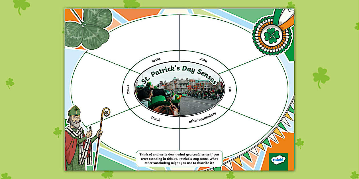 * NEW * St. Patrick's Day Senses Around the Table - Twinkl